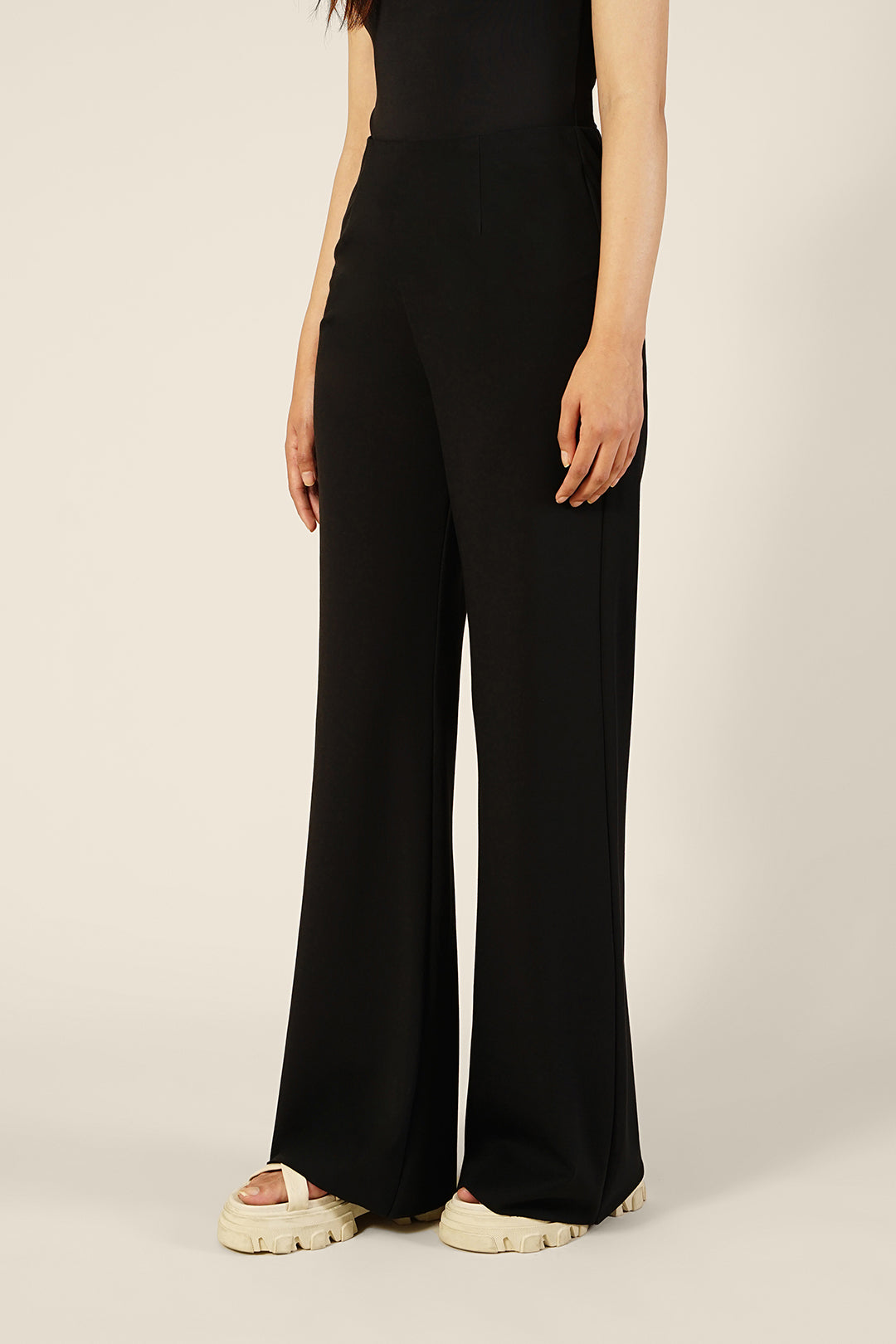 Black Wide-Legged Pants – Lulusar