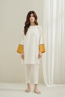 White & Mustard Tunic – Lulusar