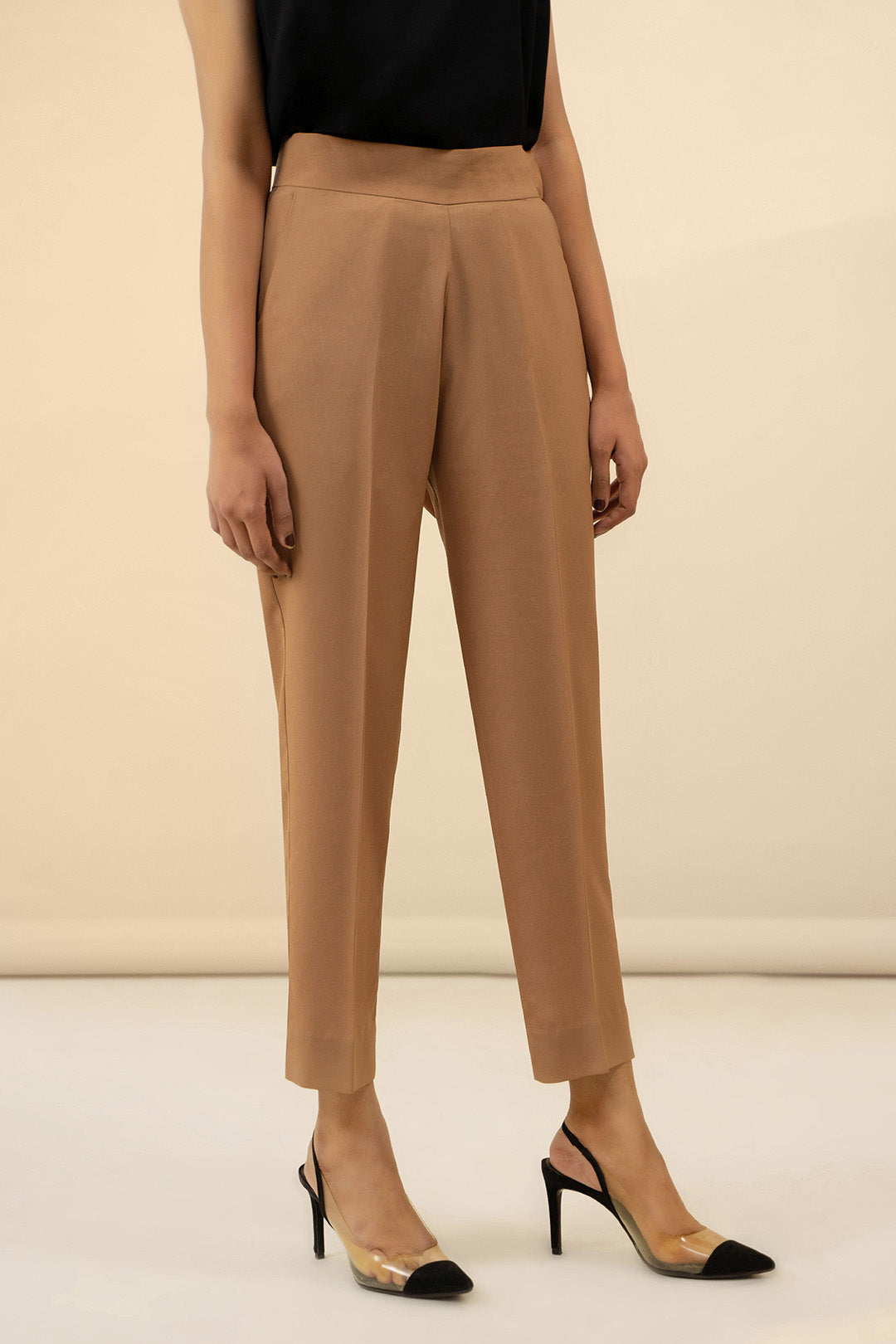 Camel Crepe Pants – Lulusar